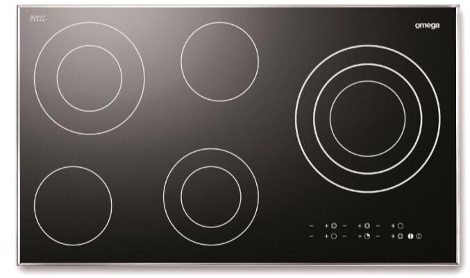 Omega 90cm Ceramic Glass Cooktop OC95TXA