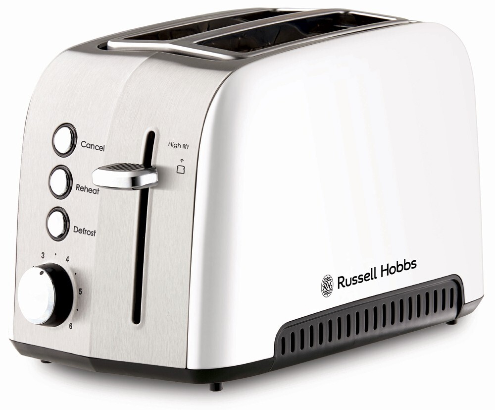 Russell Hobbs 2 Slice Toaster White RHT52WHI